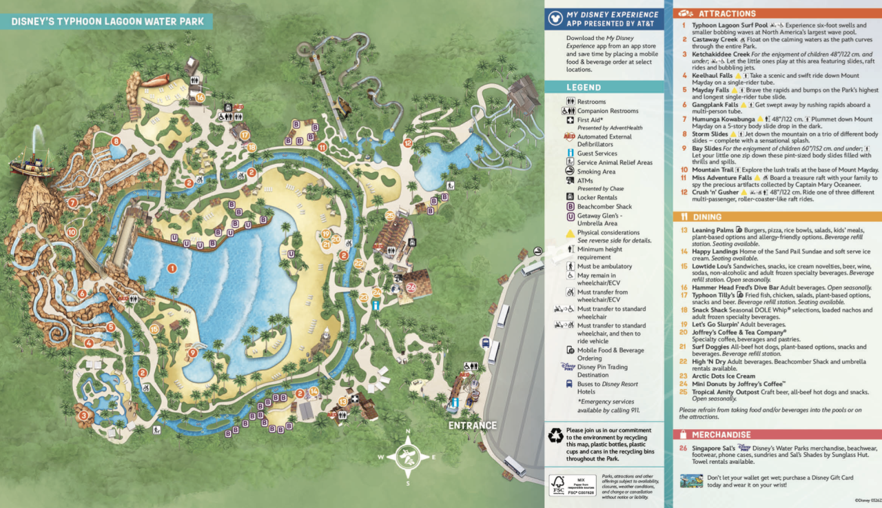 Typhoon Lagoon Water Park Map - WDW Magazine